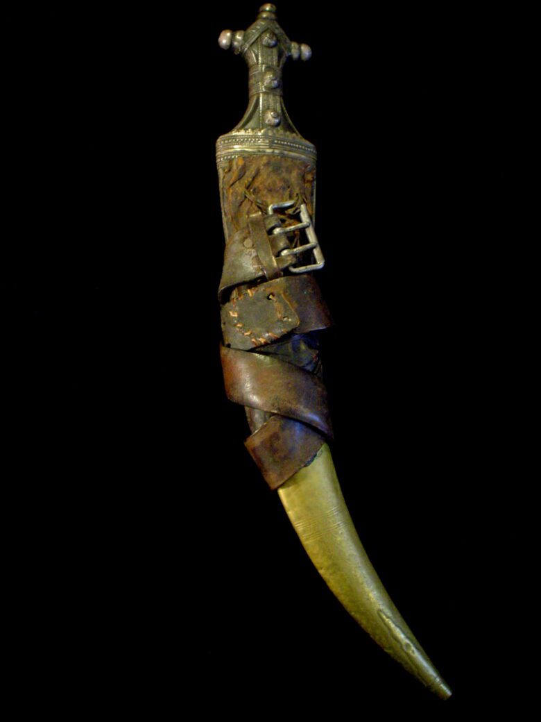 Antique Jambiya Dagger -Saudi Islamic Arab Jambya Knife -Khanjar Bedouin