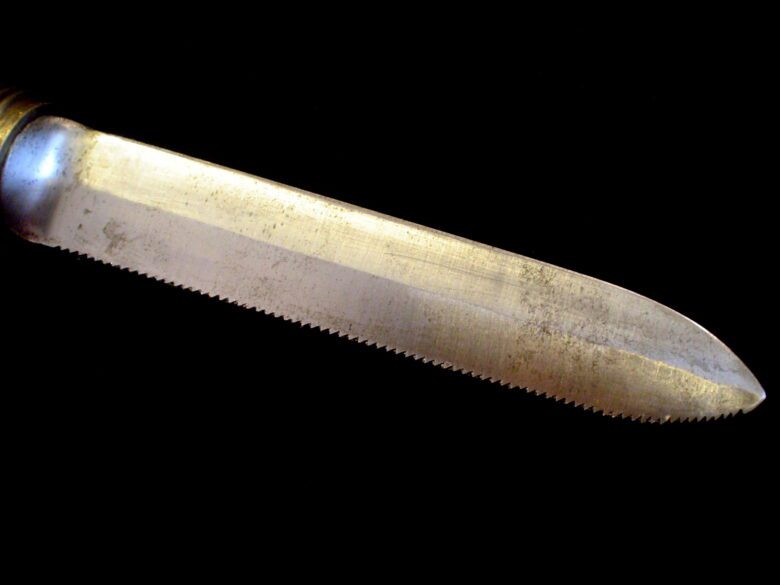 US Navy WW2 Mark V Hardhat Dive Knife -Deep Sea Diving/Naval/Military ...