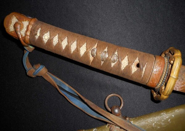 HOT STAMP—WW2 Japanese Army Sword -Old/WWII Gunto -Signed w/SILVER ...