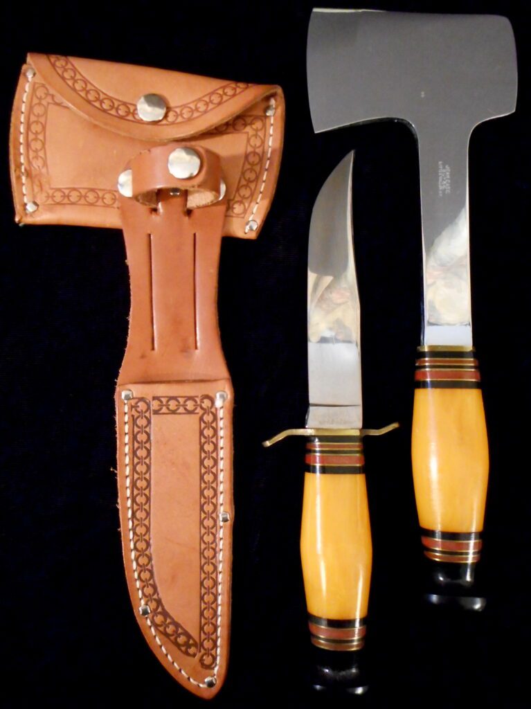 Vtg US WW2 Case XX Stiletto w/RARE V42-type Long Sheath -Fighting Knife ...