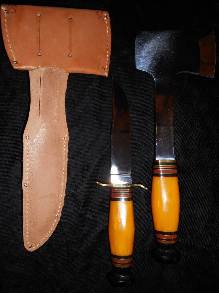 Vtg US WW2 Case XX Stiletto w/RARE V42-type Long Sheath -Fighting Knife ...