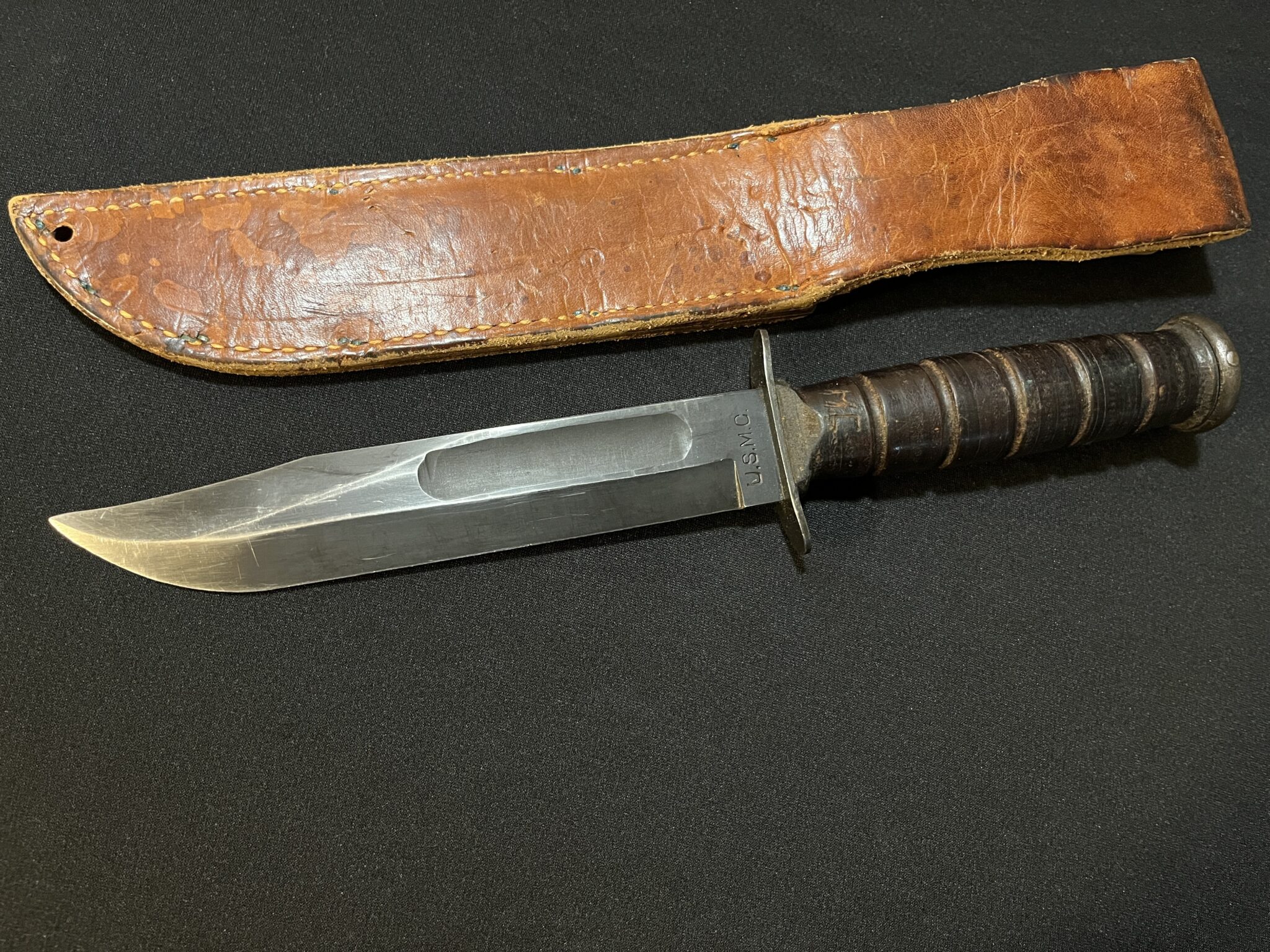 WWII Camillus USMC Knife -US -RARE Marine Corps Mark 2