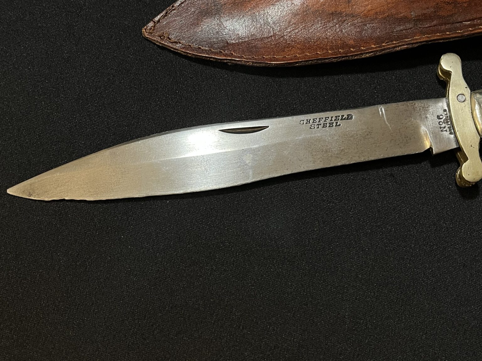 Joseph Rodgers Sheffield Knife -Folding Bowie -Swing Guard